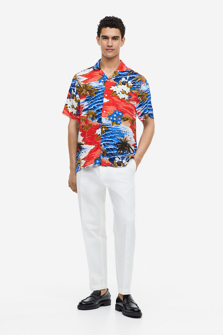 Patterned resort shirt