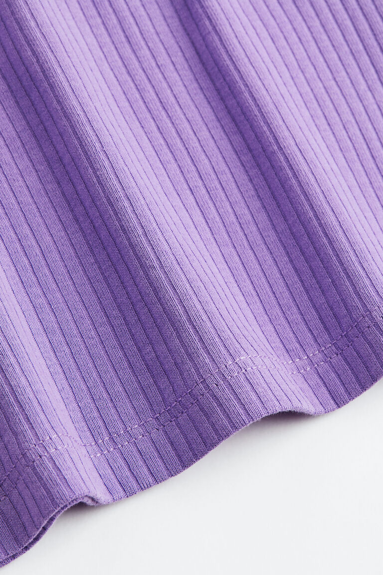 Ribbed cotton jersey top