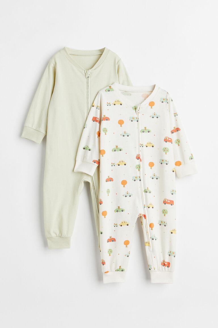 2-pack patterned cotton pyjamas