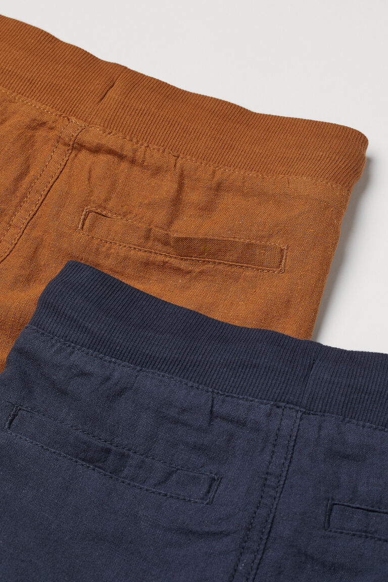 2-pack linen-blend chinos