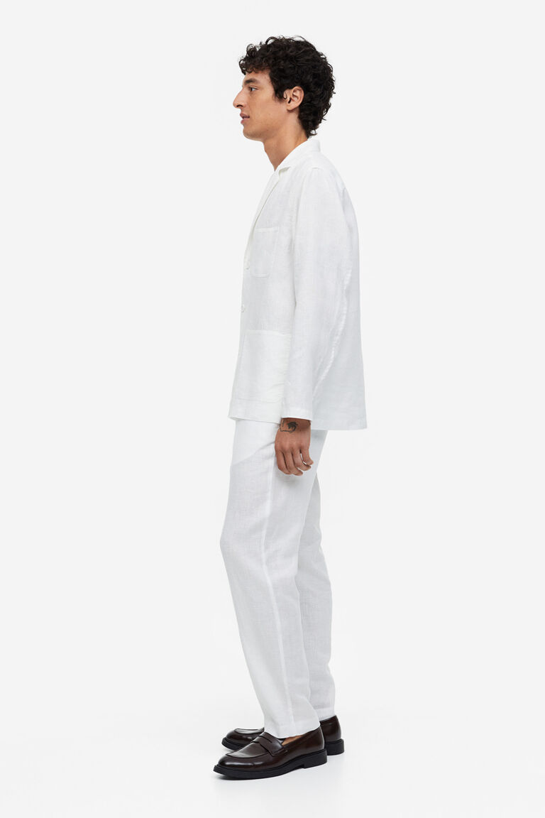 Regular Fit Unconstructed linen jacket