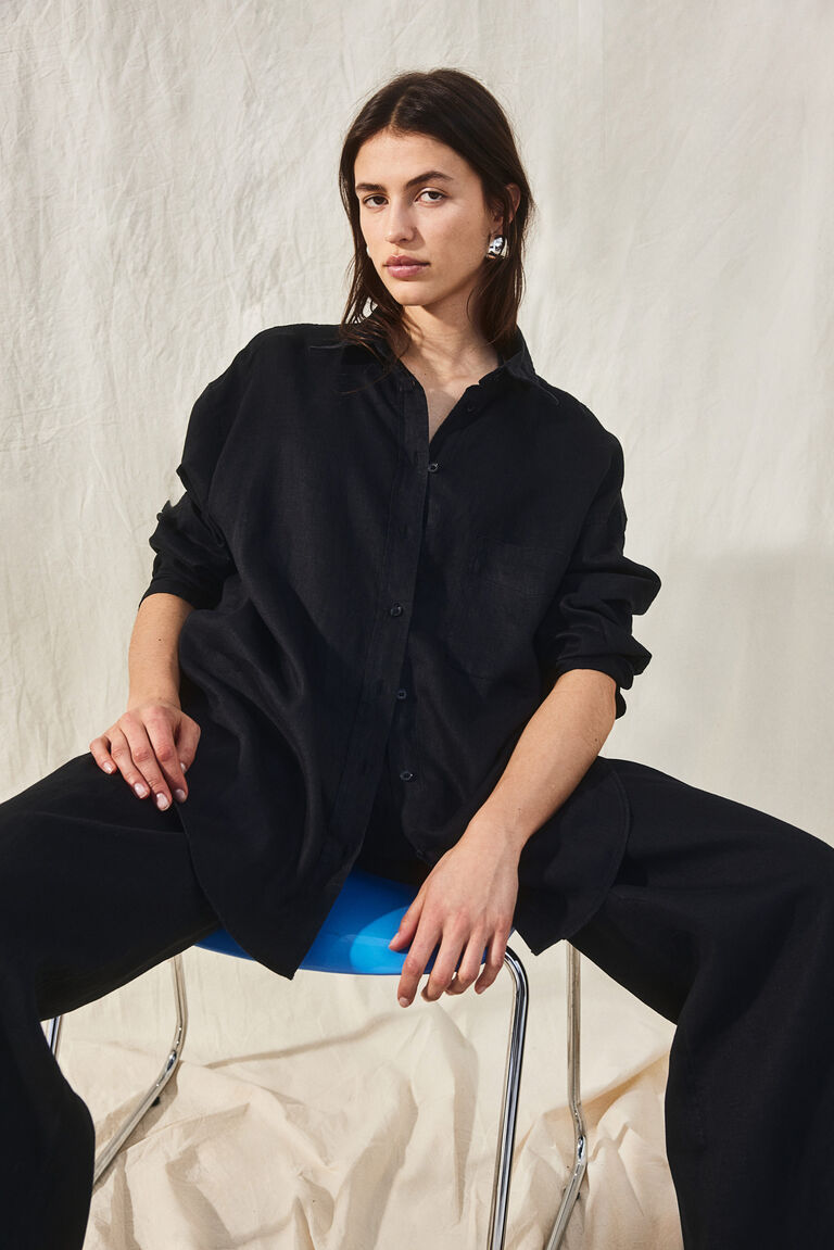 Oversized linen shirt