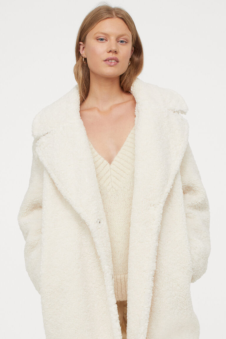 Faux shearling coat