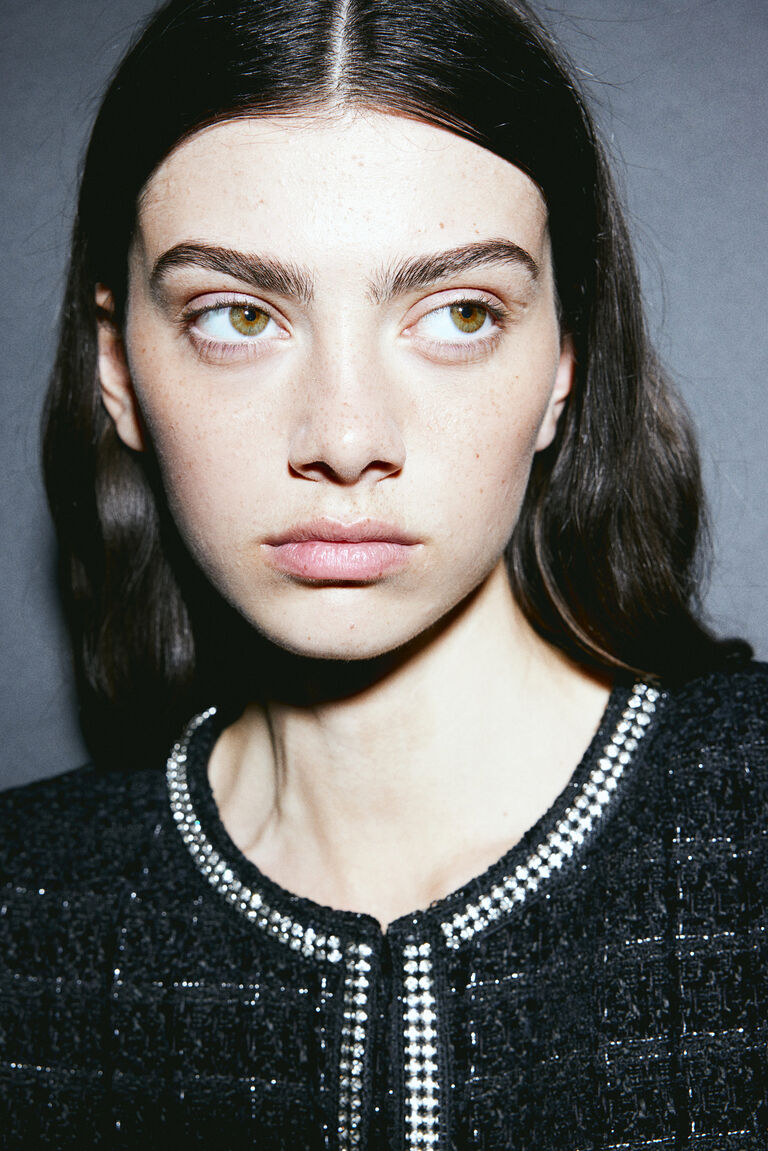 Rhinestone-trimmed jacket