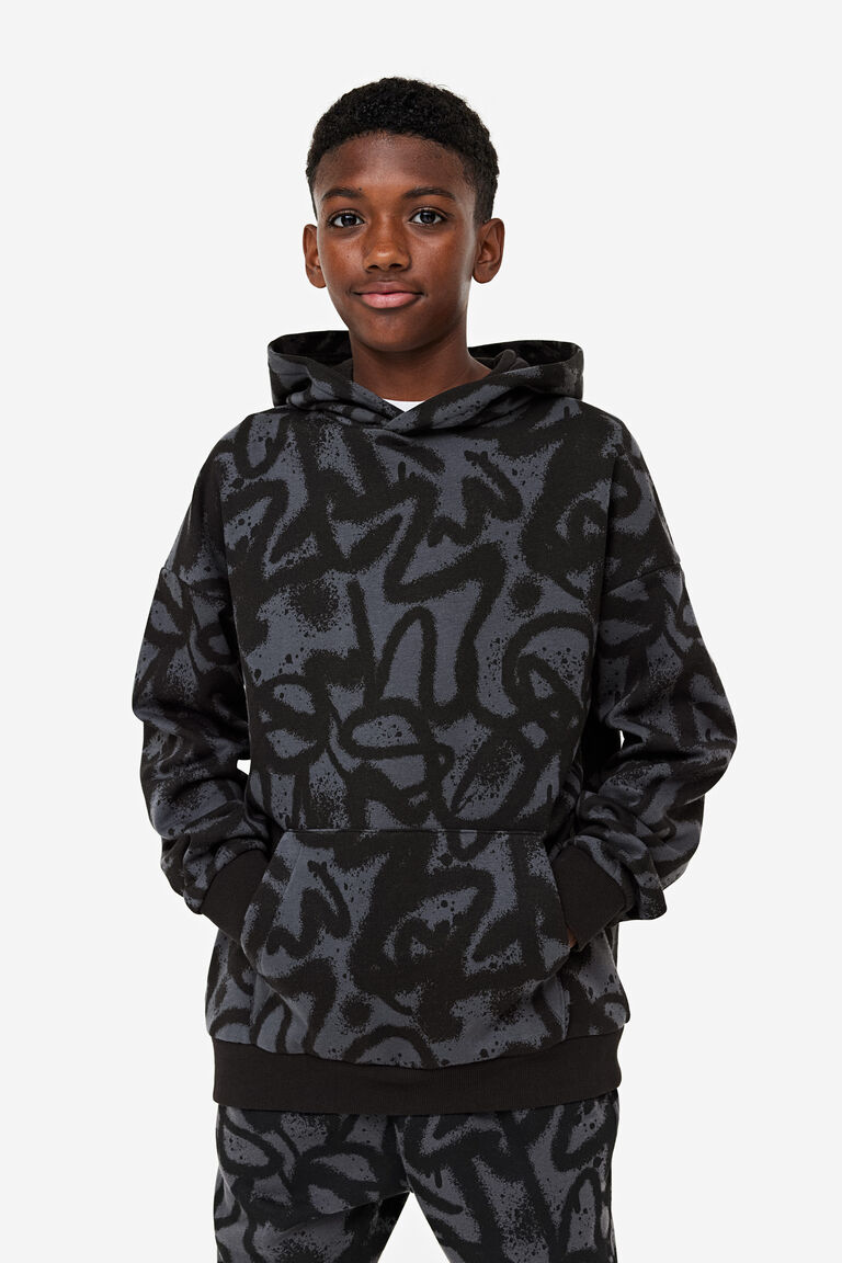 Patterned hoodie