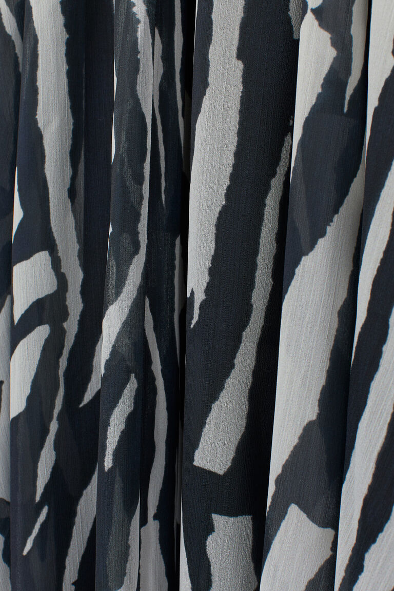 Patterned chiffon dress