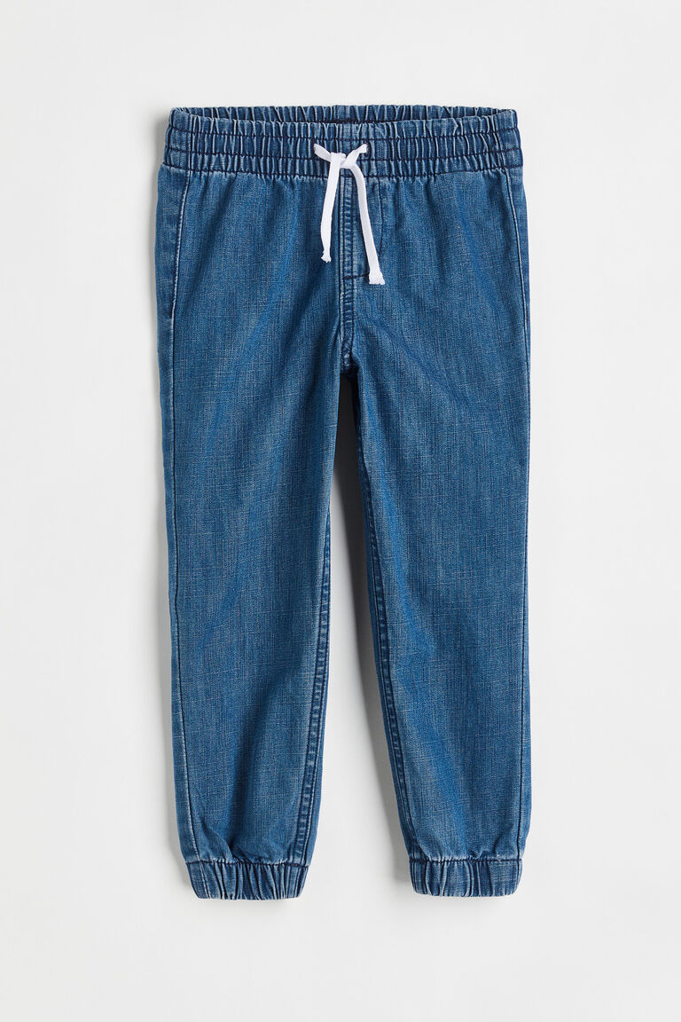 Denim joggers