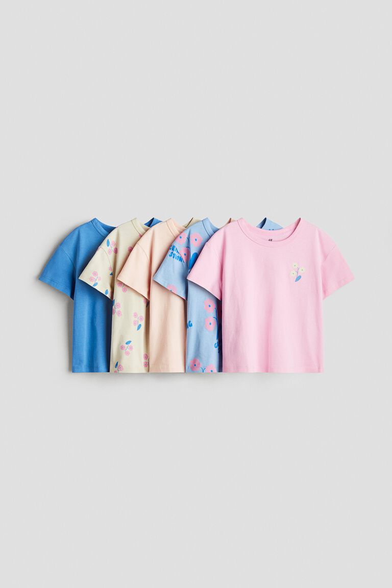 5-pack cotton T-shirts