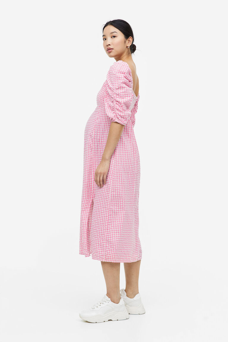 MAMA Puff-sleeved dress