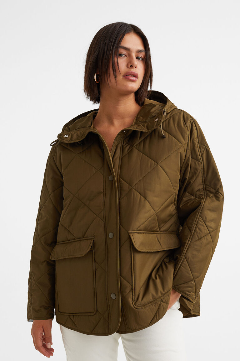 Oversized quilted jacket