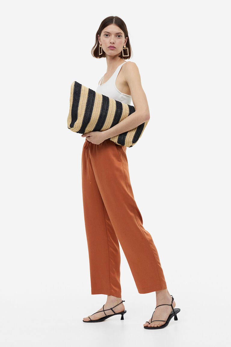 Lyocell-blend trousers