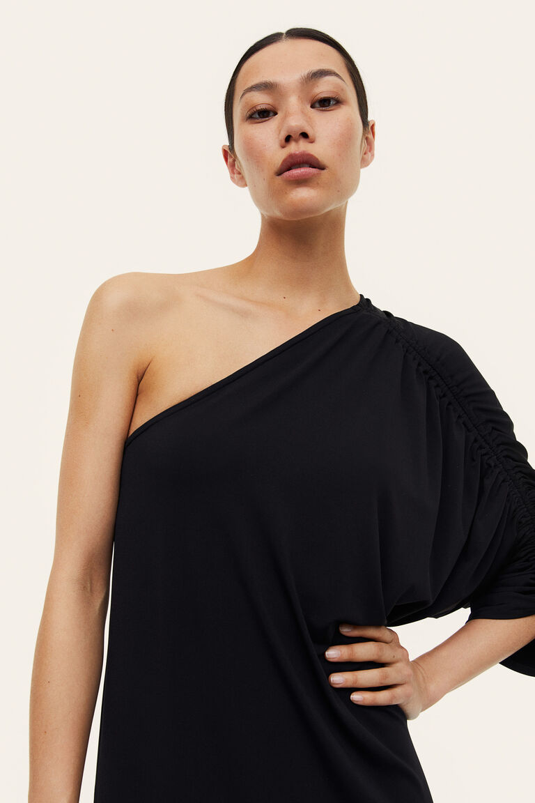 Oversized one-shoulder dress