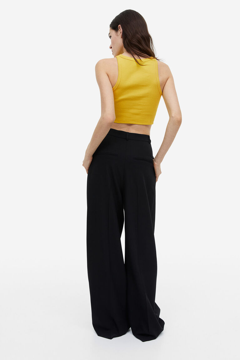 Cropped vest top
