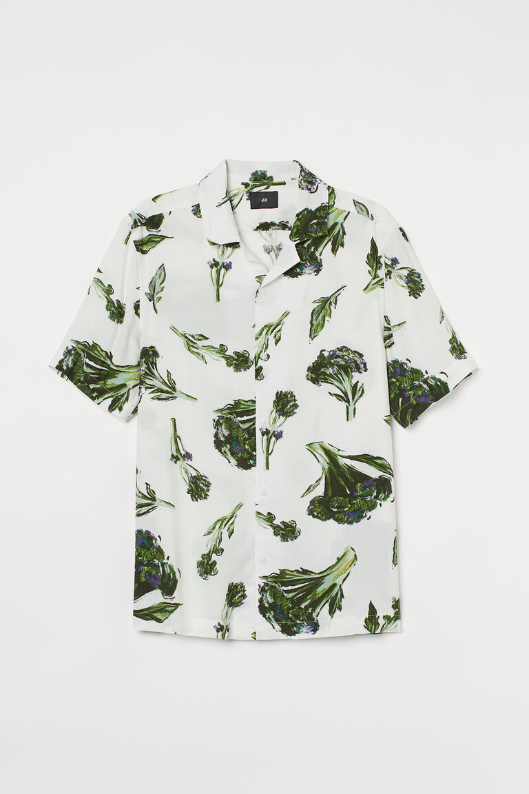 Patterned resort shirt
