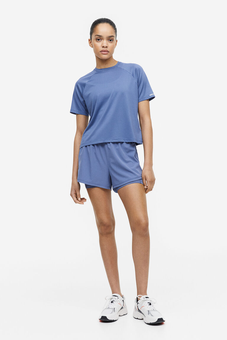 DryMove™ Double-layered running shorts