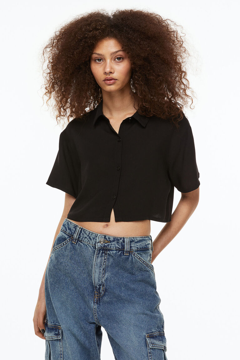 Boxy-style shirt