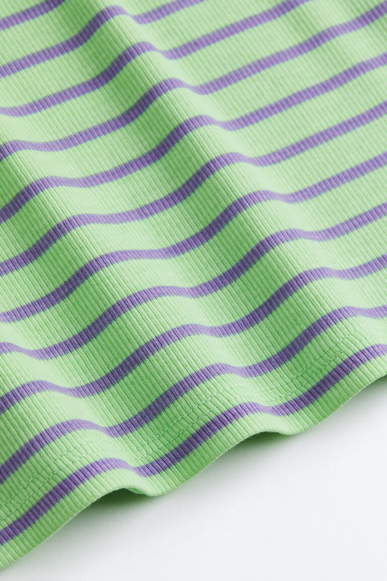 Ribbed cotton jersey top