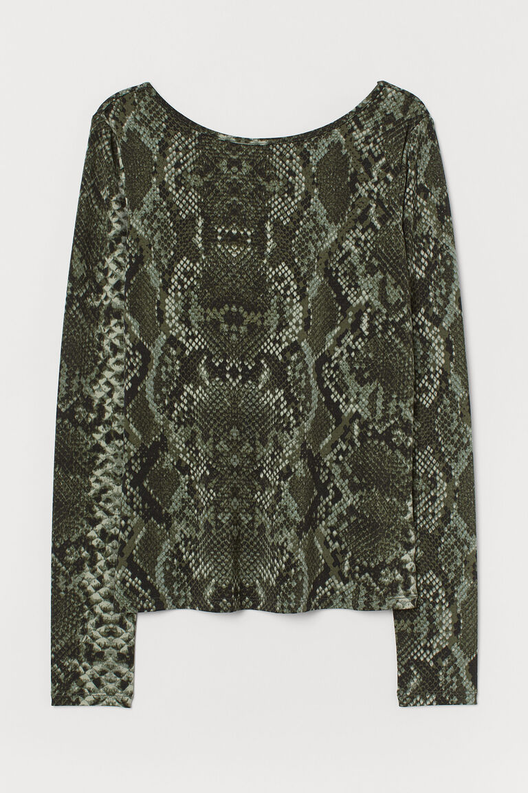 Top with a low-cut back