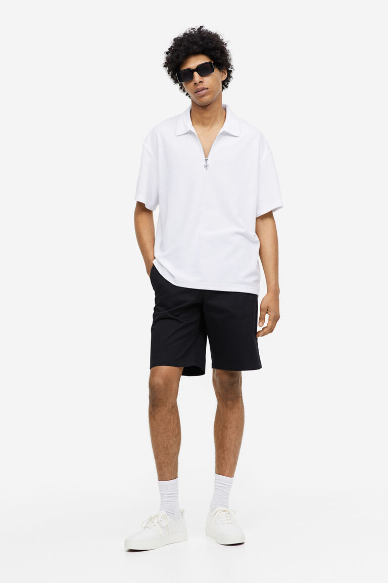 Relaxed Fit Terry polo shirt