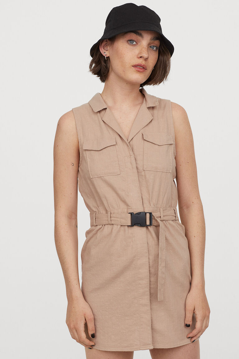 Cotton utility dress