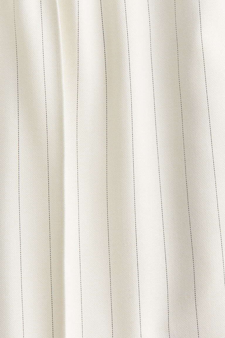 Wide crease-detail trousers