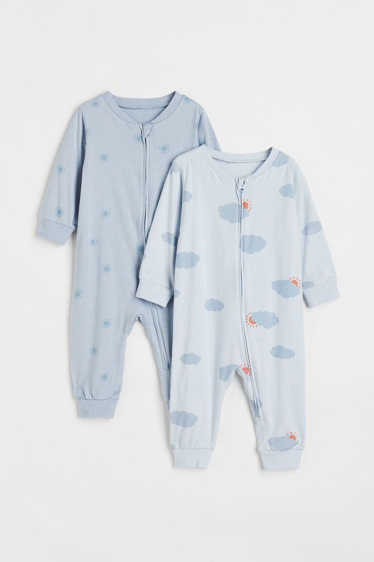 2-pack patterned cotton pyjamas