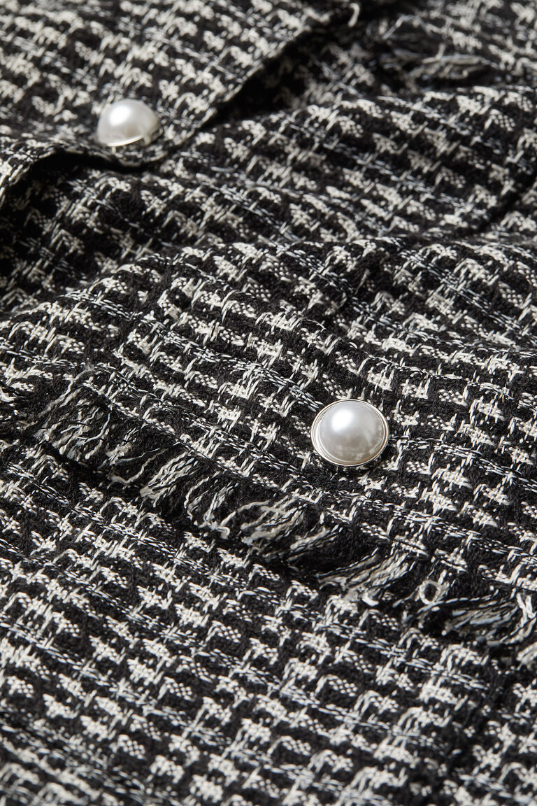 Textured-weave dress