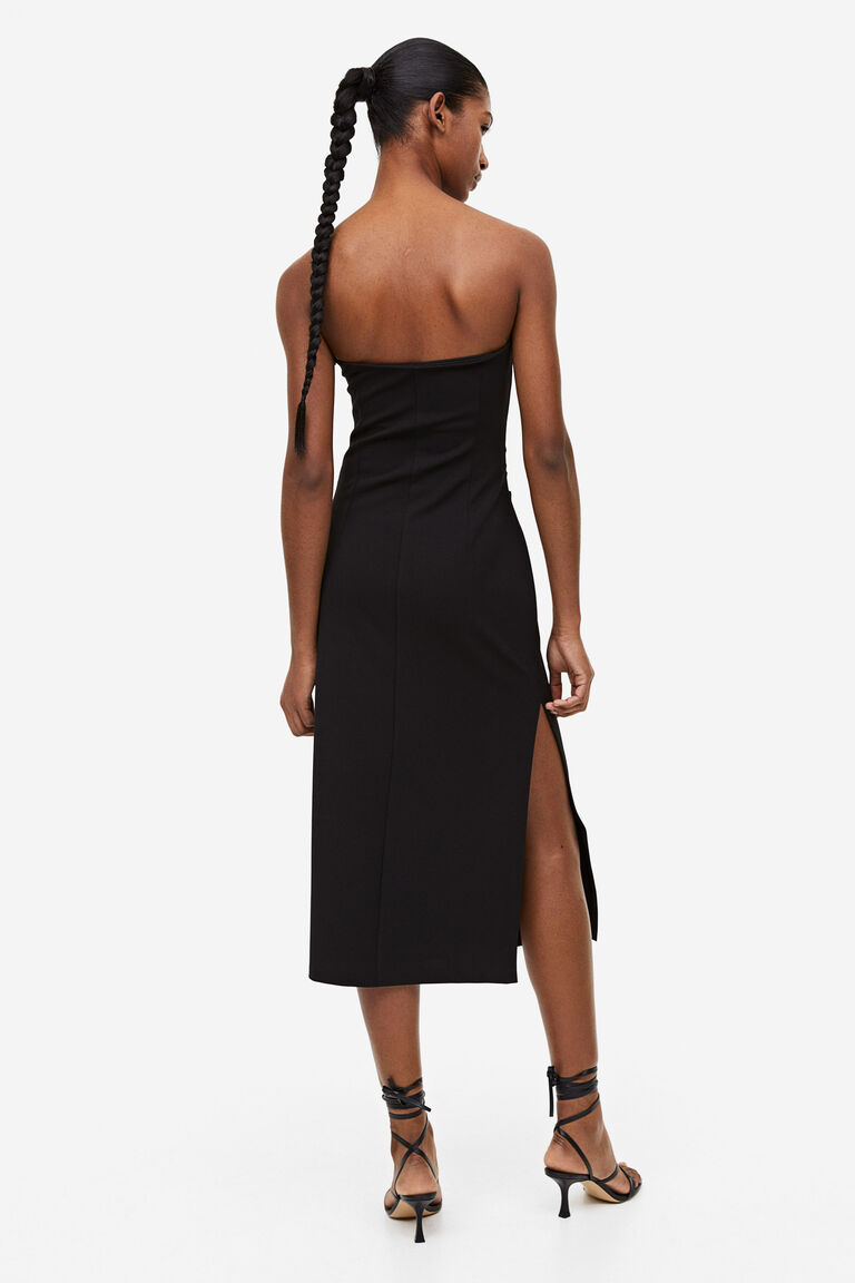 Gathered bandeau dress