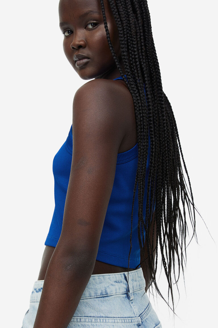 Cropped vest top