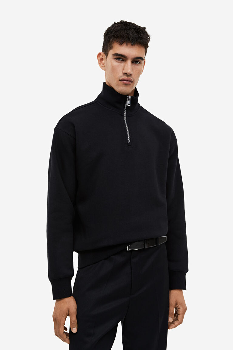 Relaxed Fit Zip-top sweatshirt