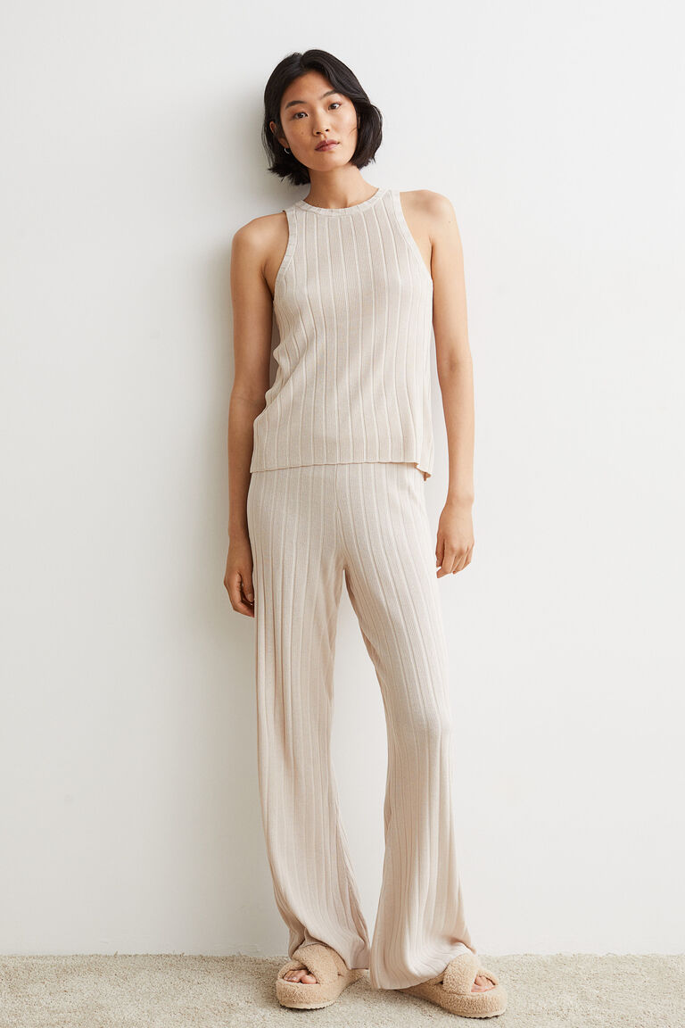 Rib-knit vest top