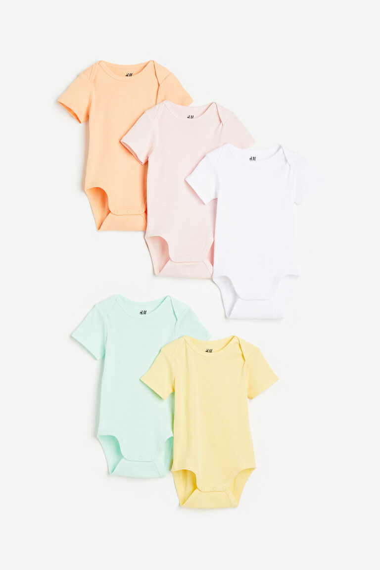 5-pack cotton bodysuits