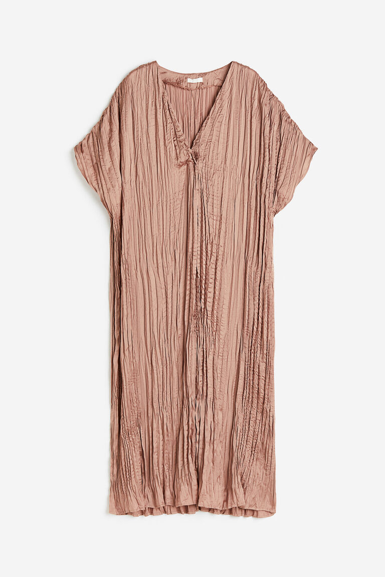 Pleated tunic dress