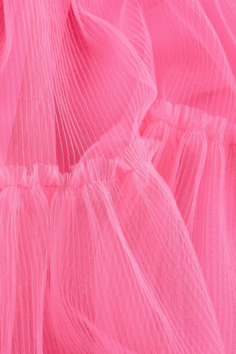 Pleated tulle dress