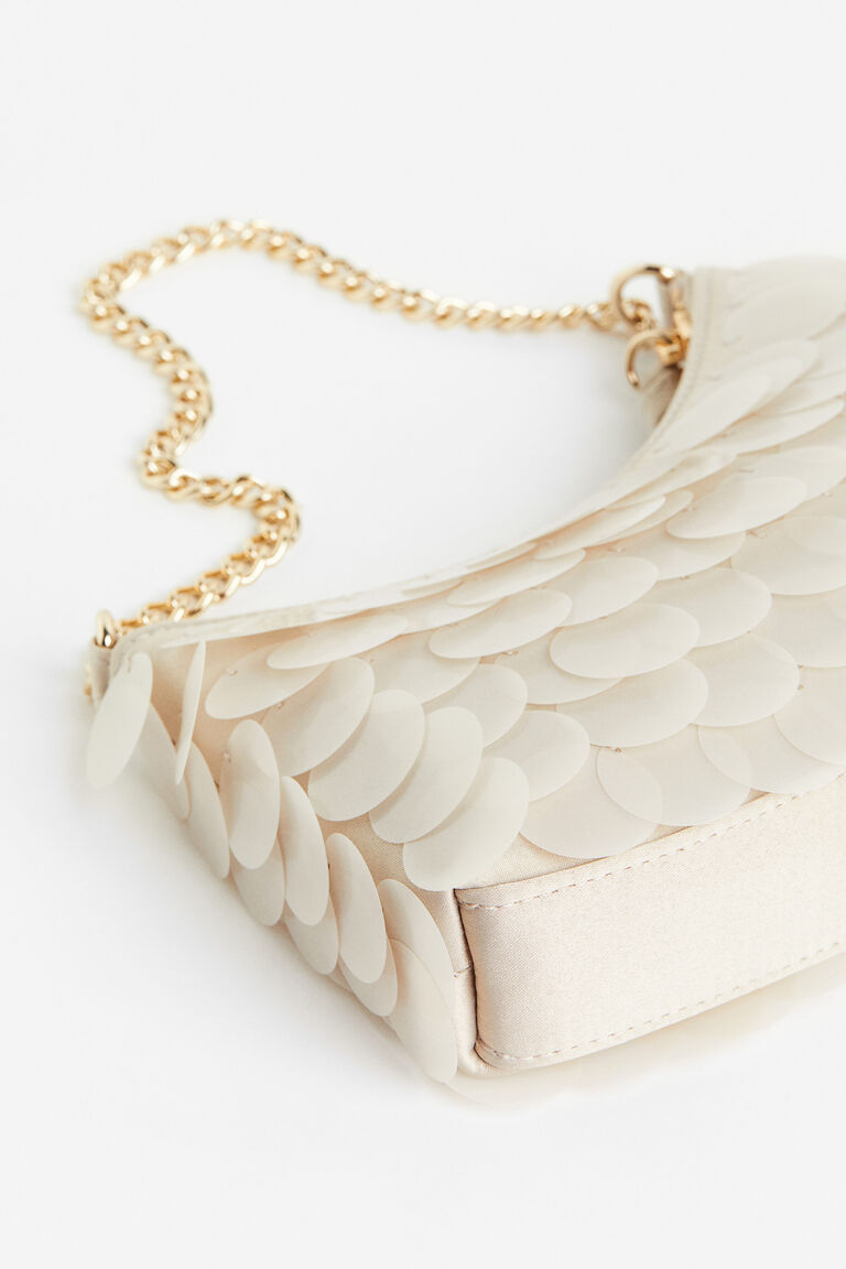 Sequined shoulder bag