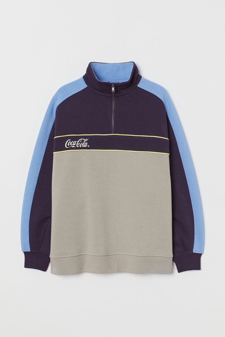 Block-coloured sweatshirt