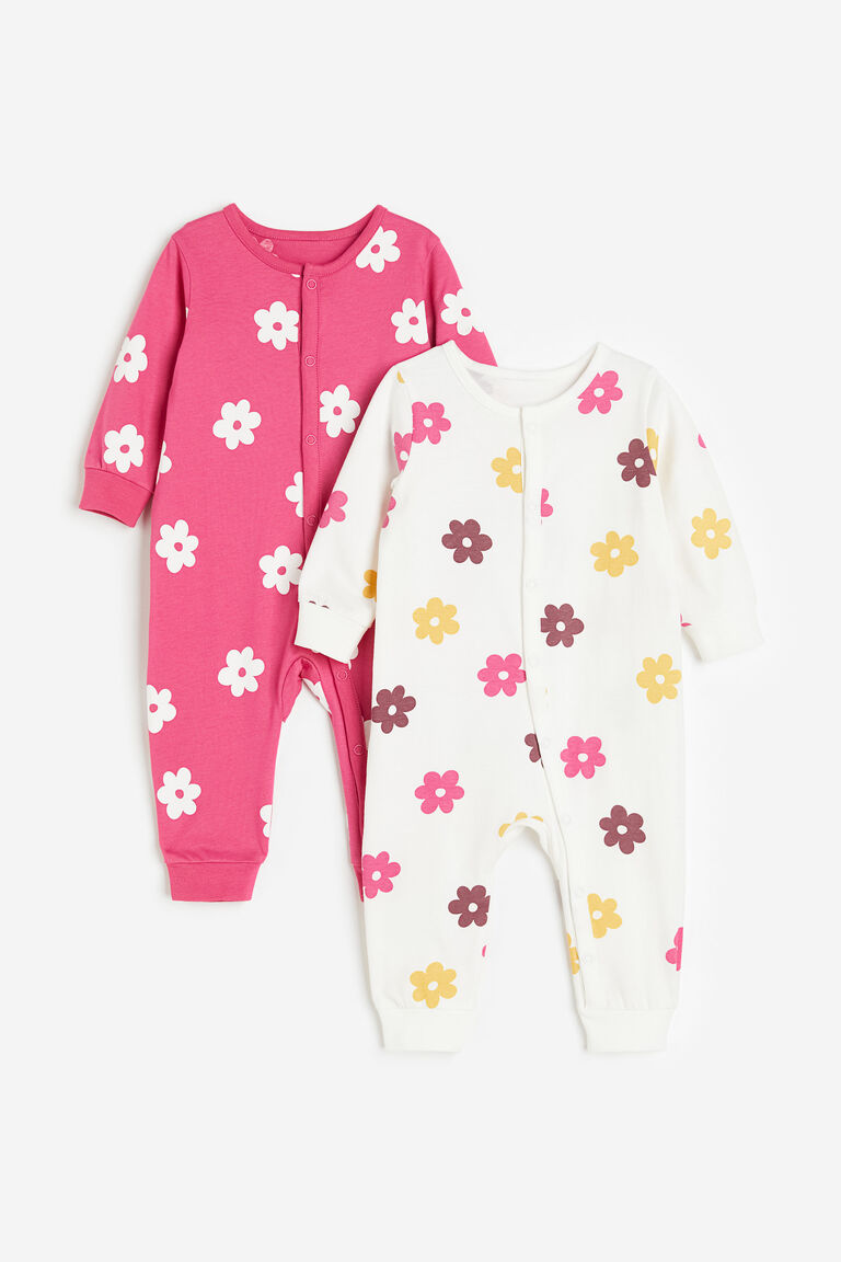 2-pack patterned cotton pyjamas