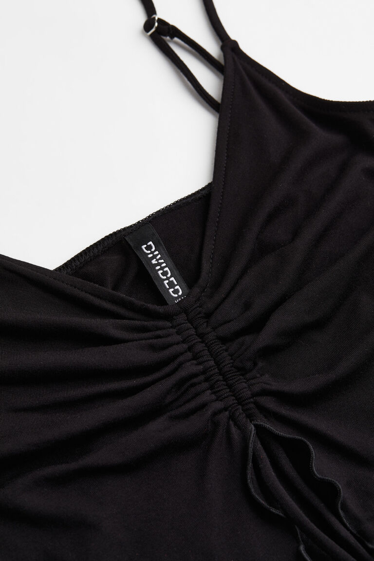 Drawstring-detail top
