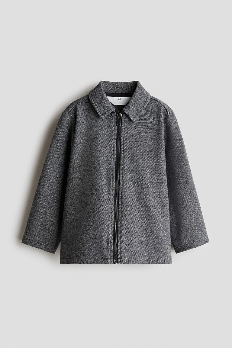 Ribbed velour shacket