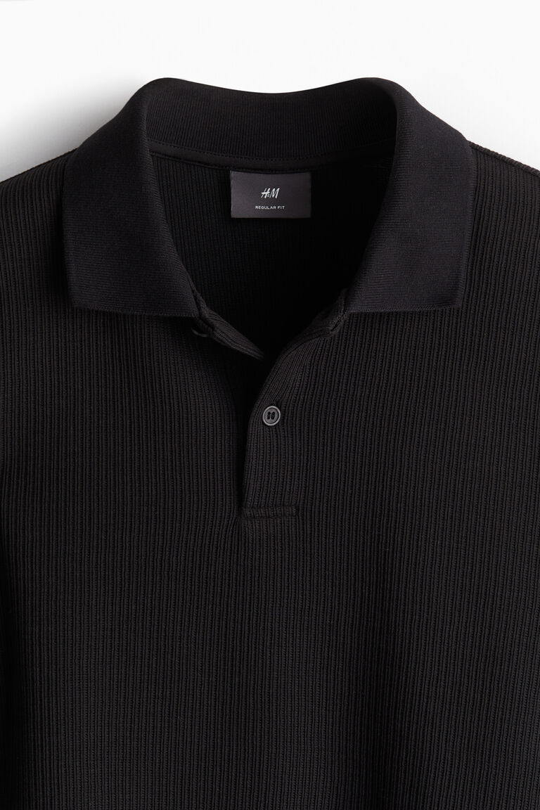 Regular Fit Ribbed polo shirt
