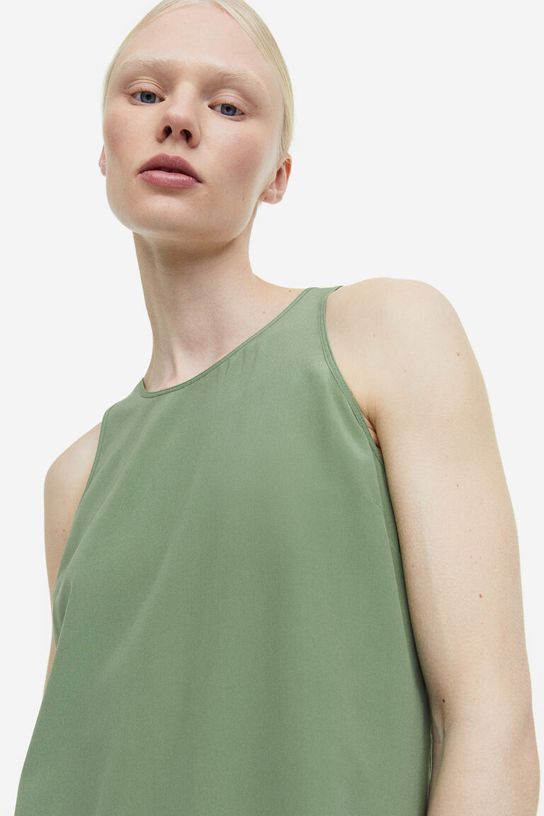Silk crêpe top