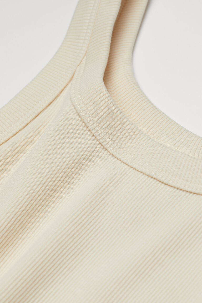 Ribbed vest top