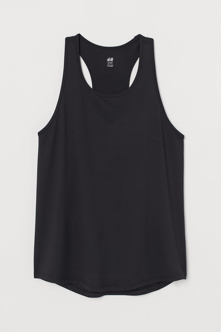 Mesh-detail sports top