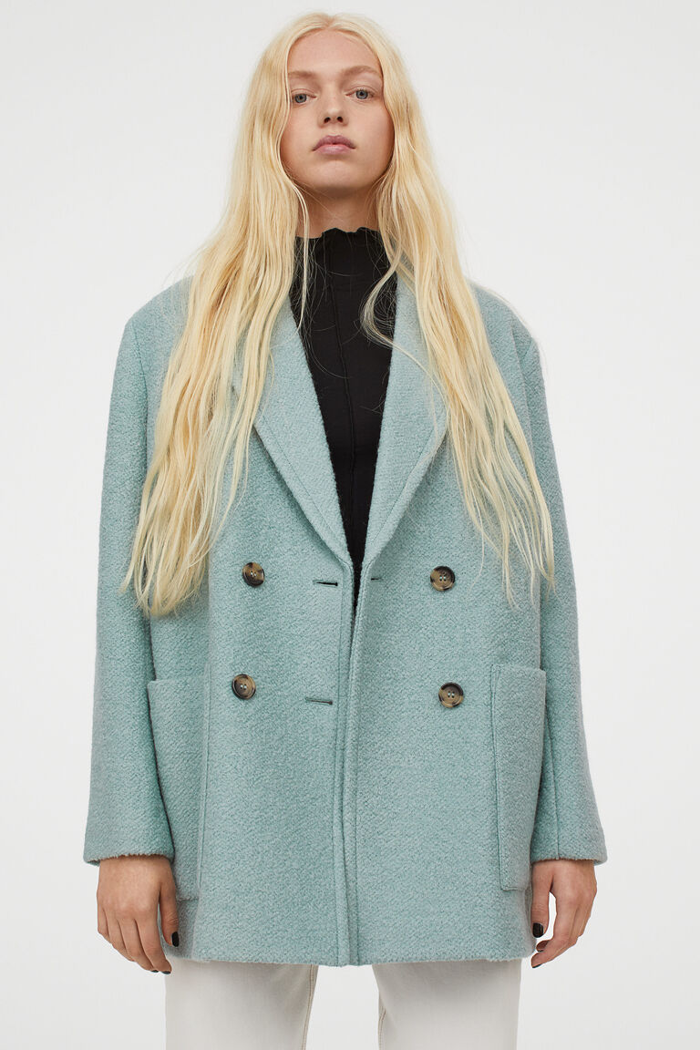 Wool-blend coat