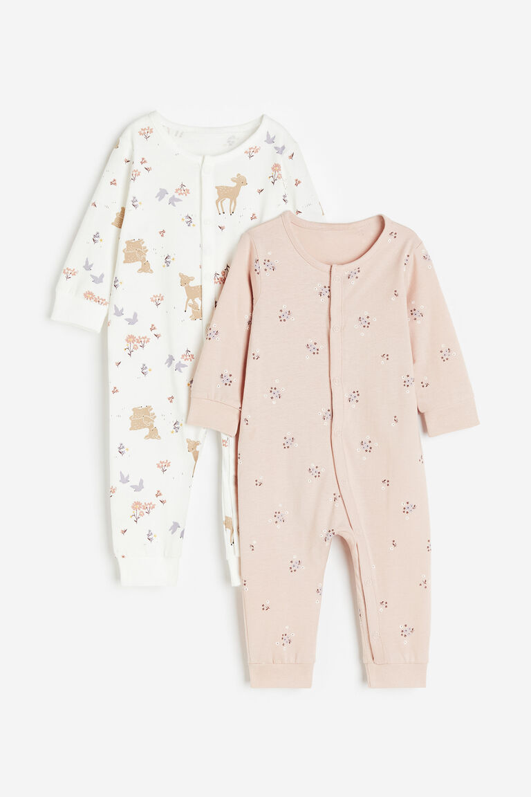 2-pack patterned cotton pyjamas