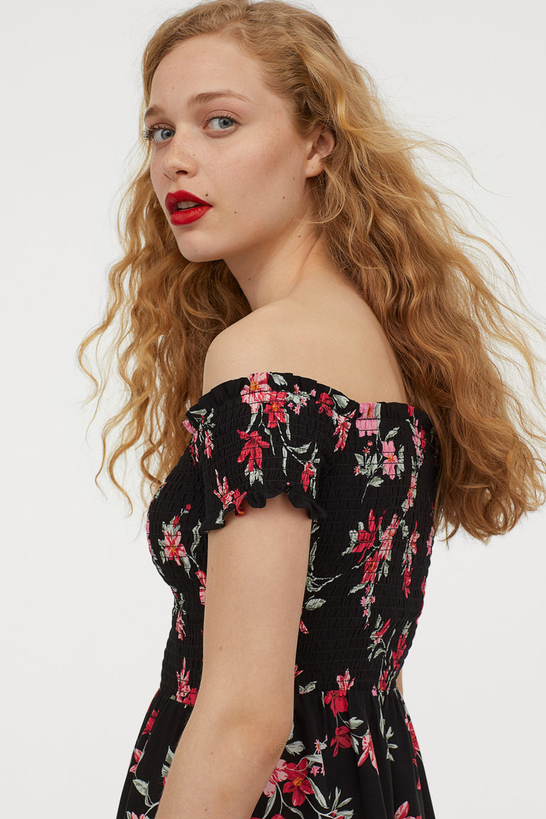 Off-the-shoulder dress