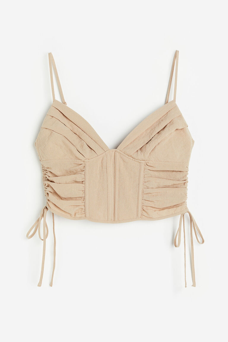 Cropped corset top