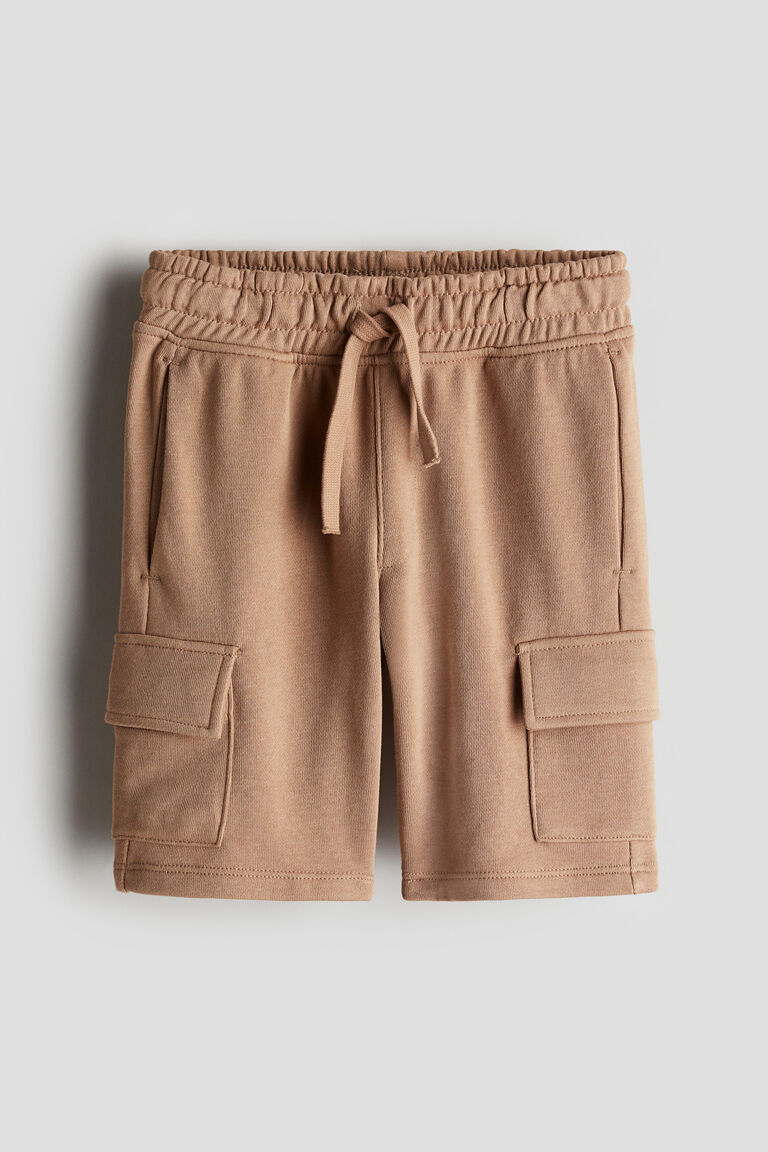 Cargo sweatshirt shorts