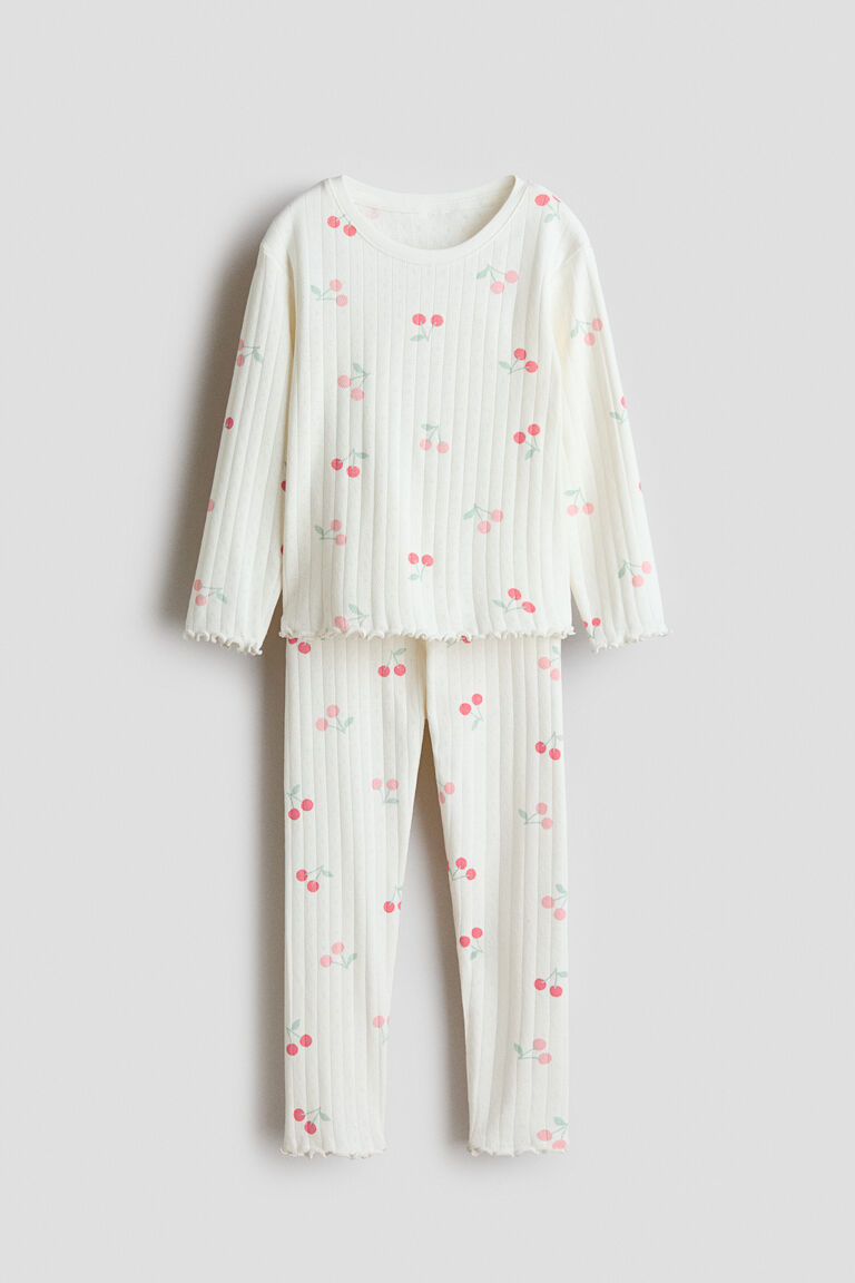Ribbed cotton pyjamas