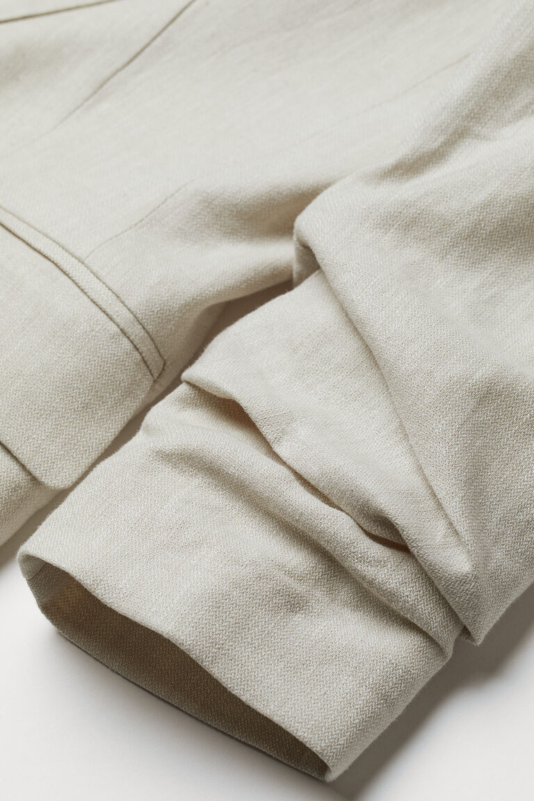 Linen-blend jacket